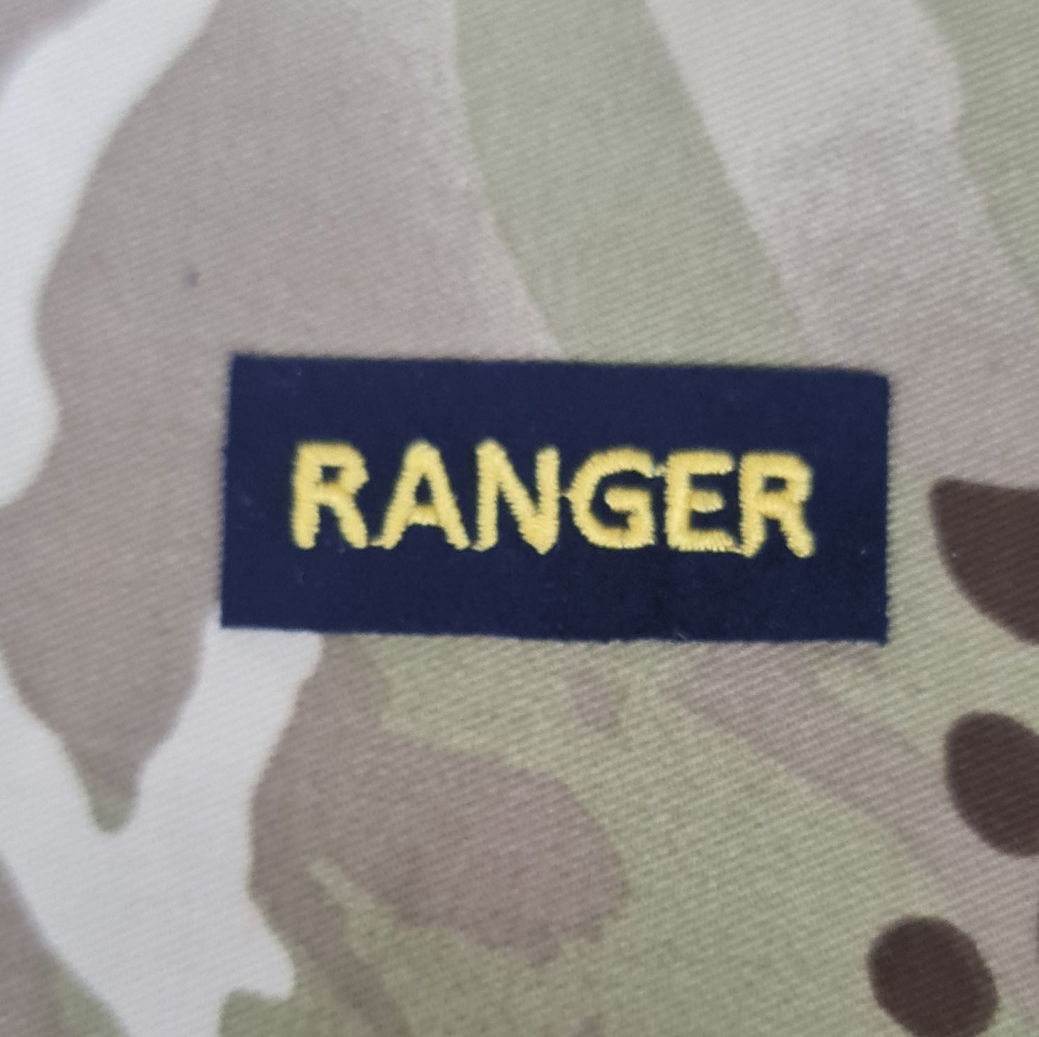 British Army Ranger Qualification No2 Dress Badge (Navy / Yellow ...