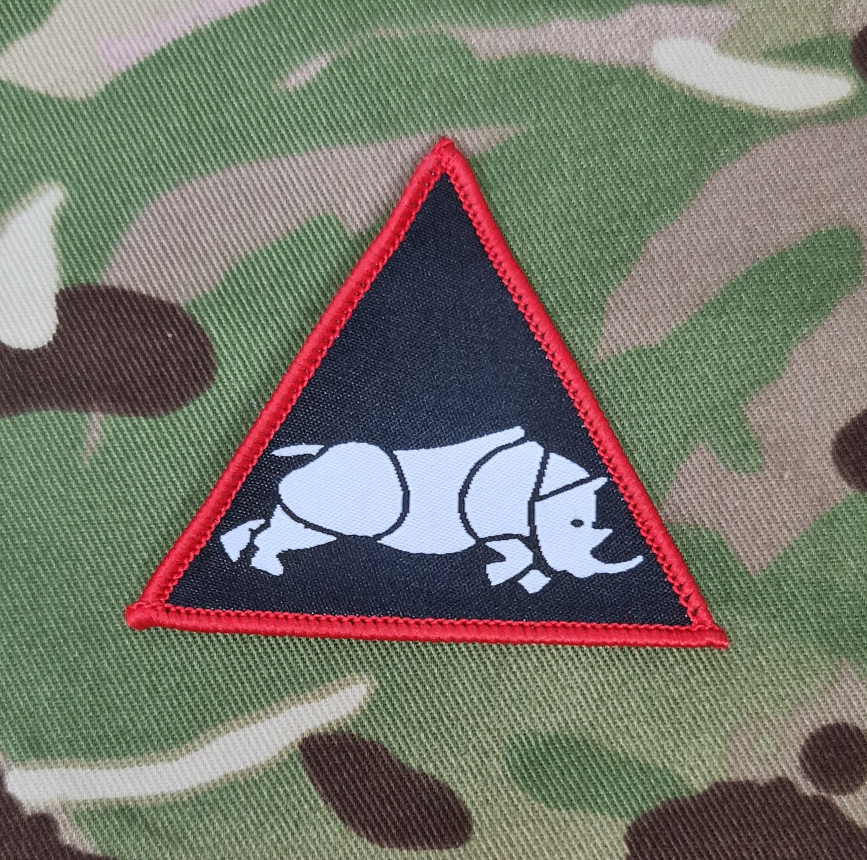1 (UK) Division (Charging Rhino) Brigade Badge - Full Colour ...
