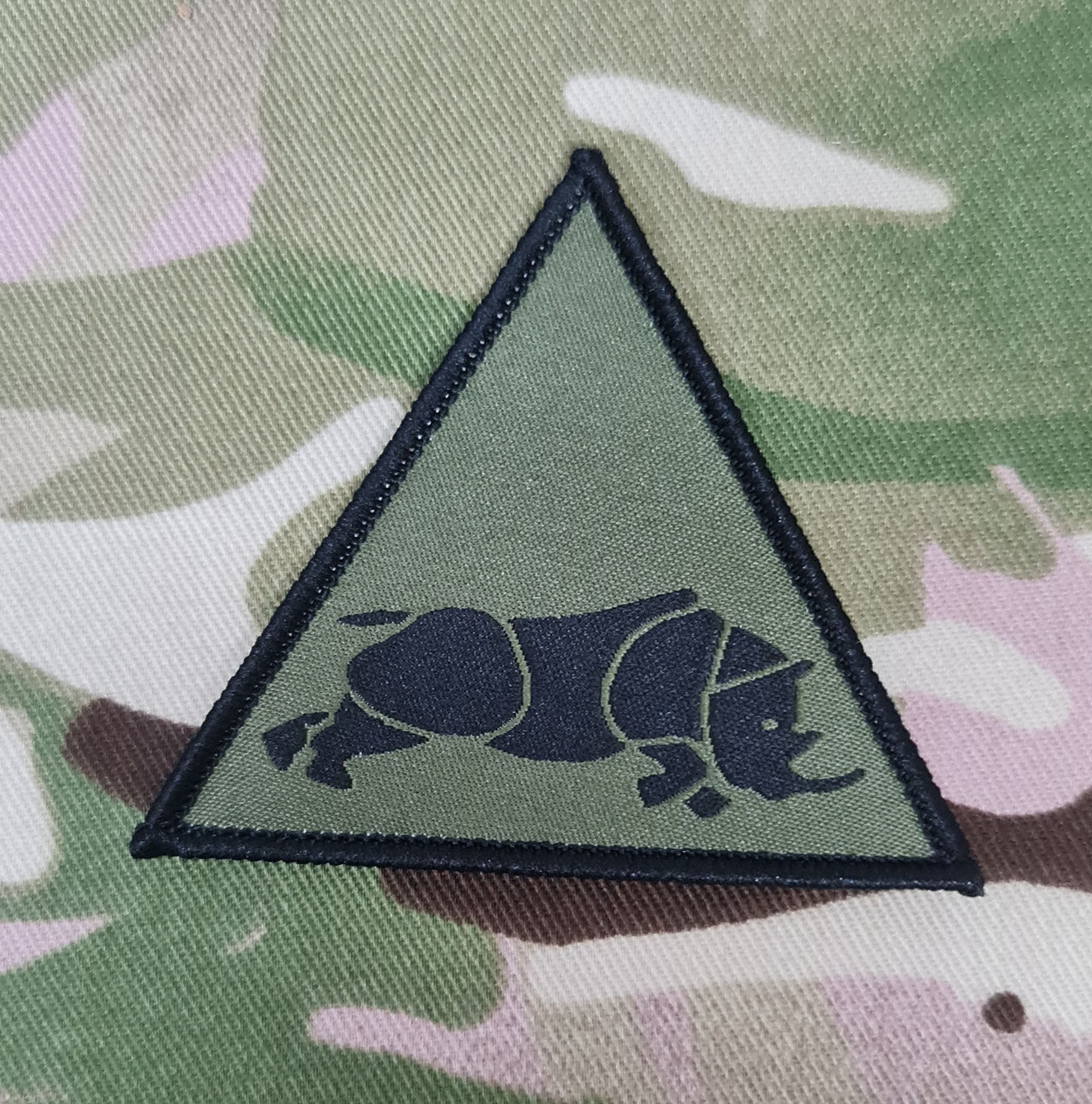 1 (UK) Division (Charging Rhino) Brigade Badge - Subdued ...