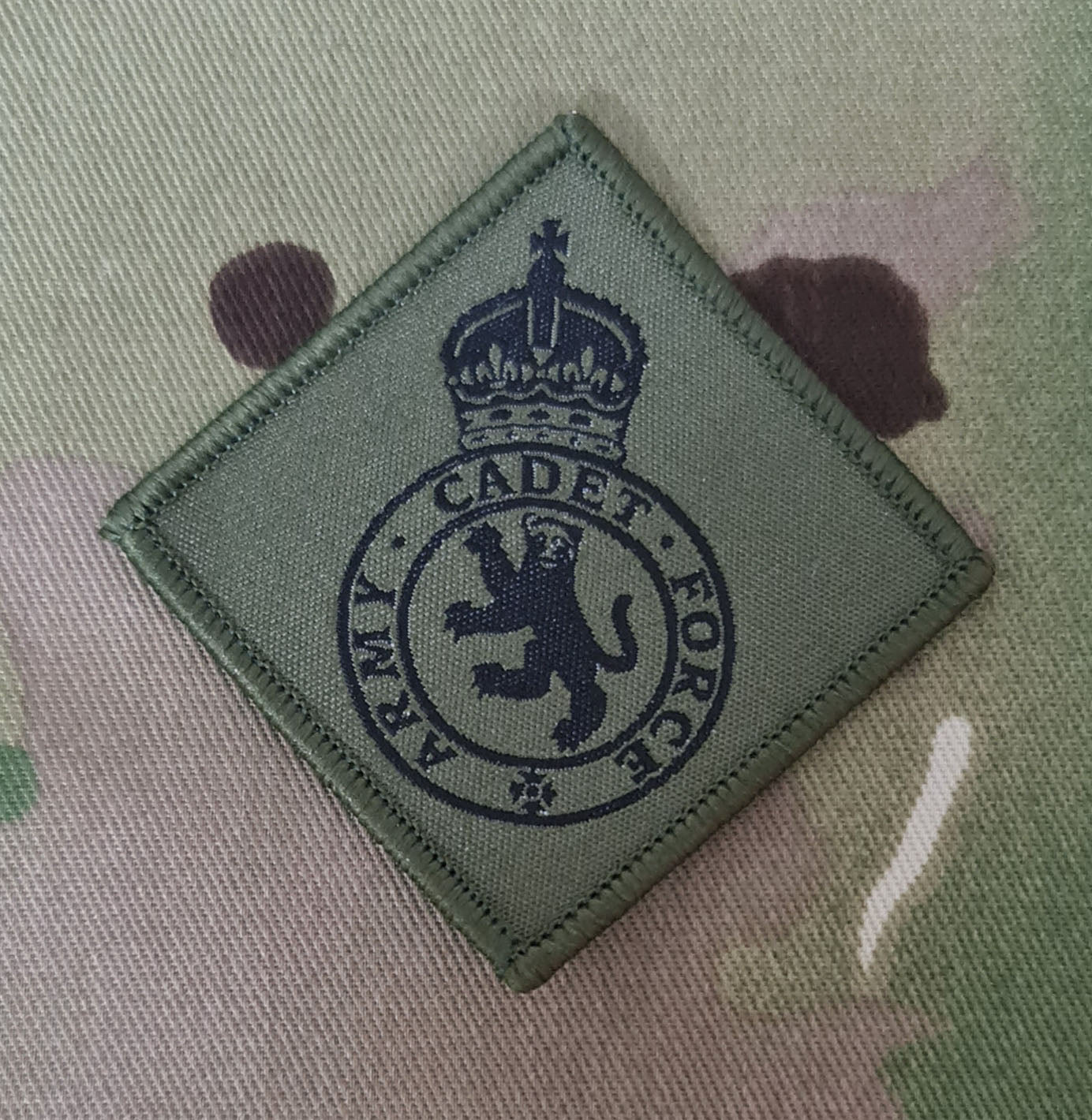 CR3 Army Cadet Force / ACF Tactical Recognition Flash TRF Badge (Subdu ...