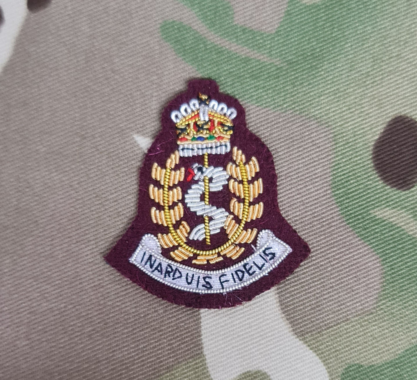 Royal Army Medical Corps RAMC (16 Medical Regiment) Maroon Officers Bu ...
