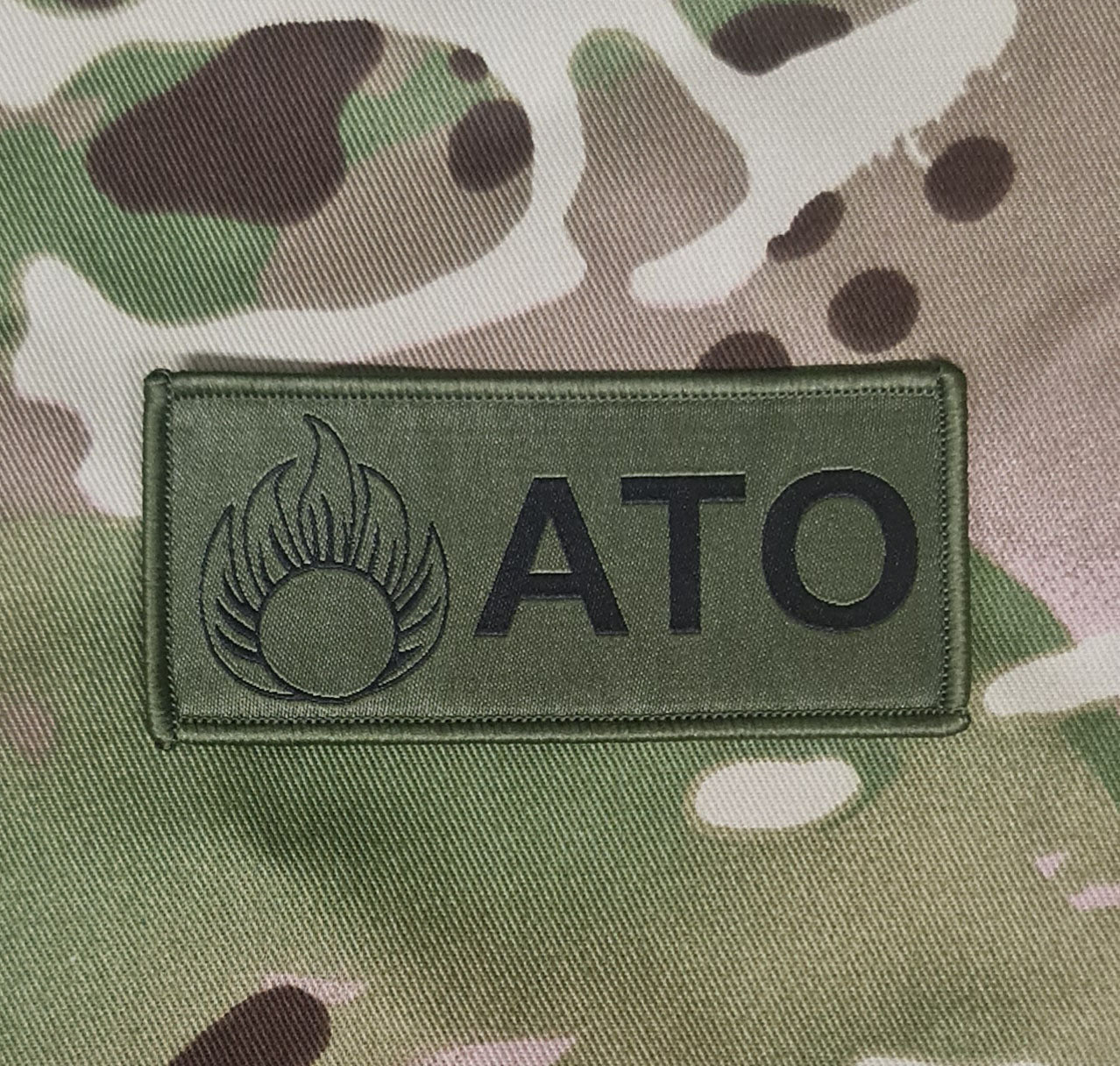 ATO Ammunition technical officer Woven Subdued Patch (ammo tech) - Oli ...