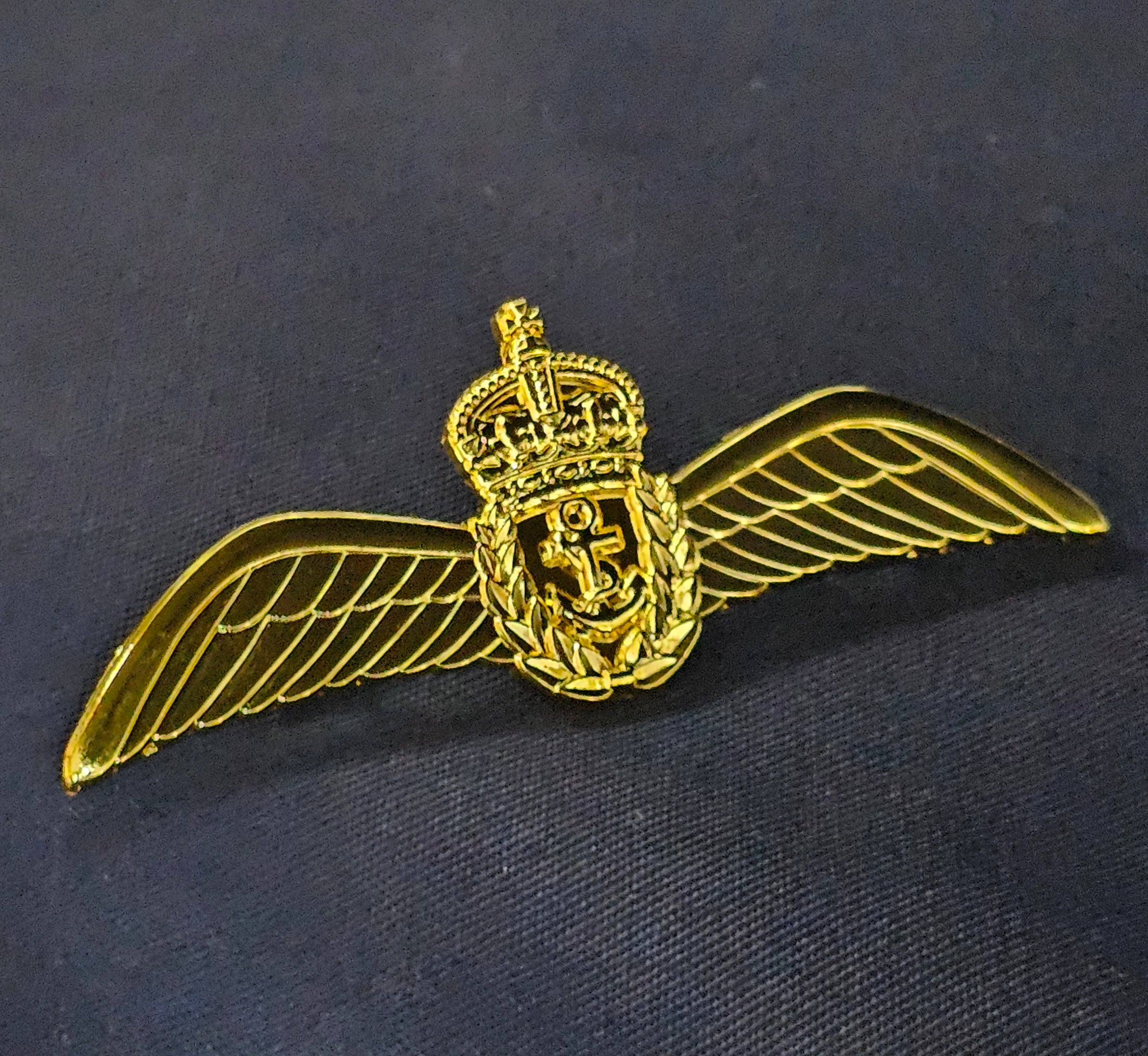FAA / Fleet Air Arm / Royal Navy Pilots Wings Metal (Kings Crown / CR3 ...