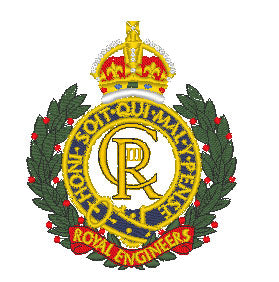RE / Sapper / Royal Engineers - King Charles / Tudor Crown / C3R - Emb ...