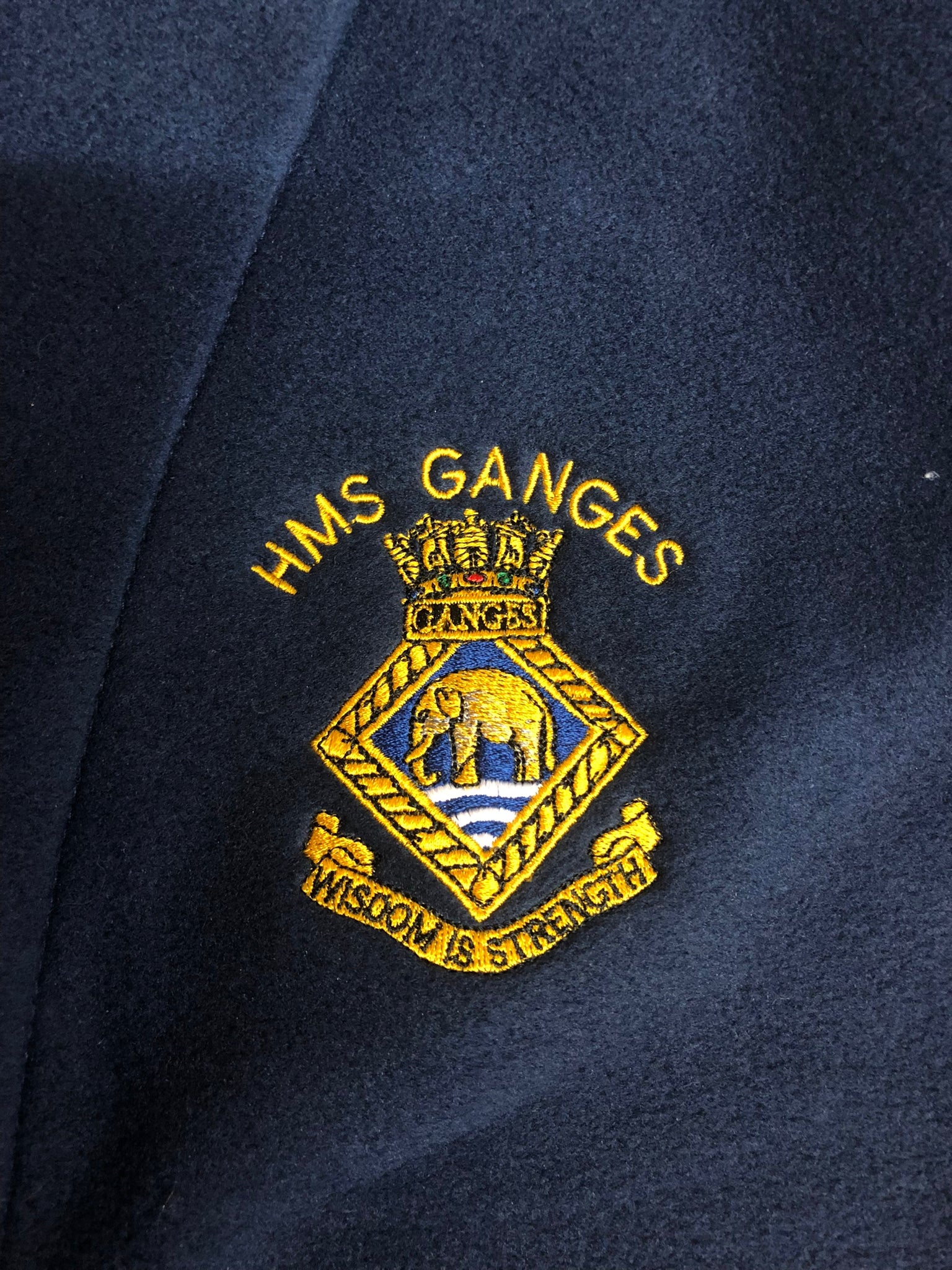 HMS Ganges - Embroidered Design - Choose your Garment – hanger39colchester