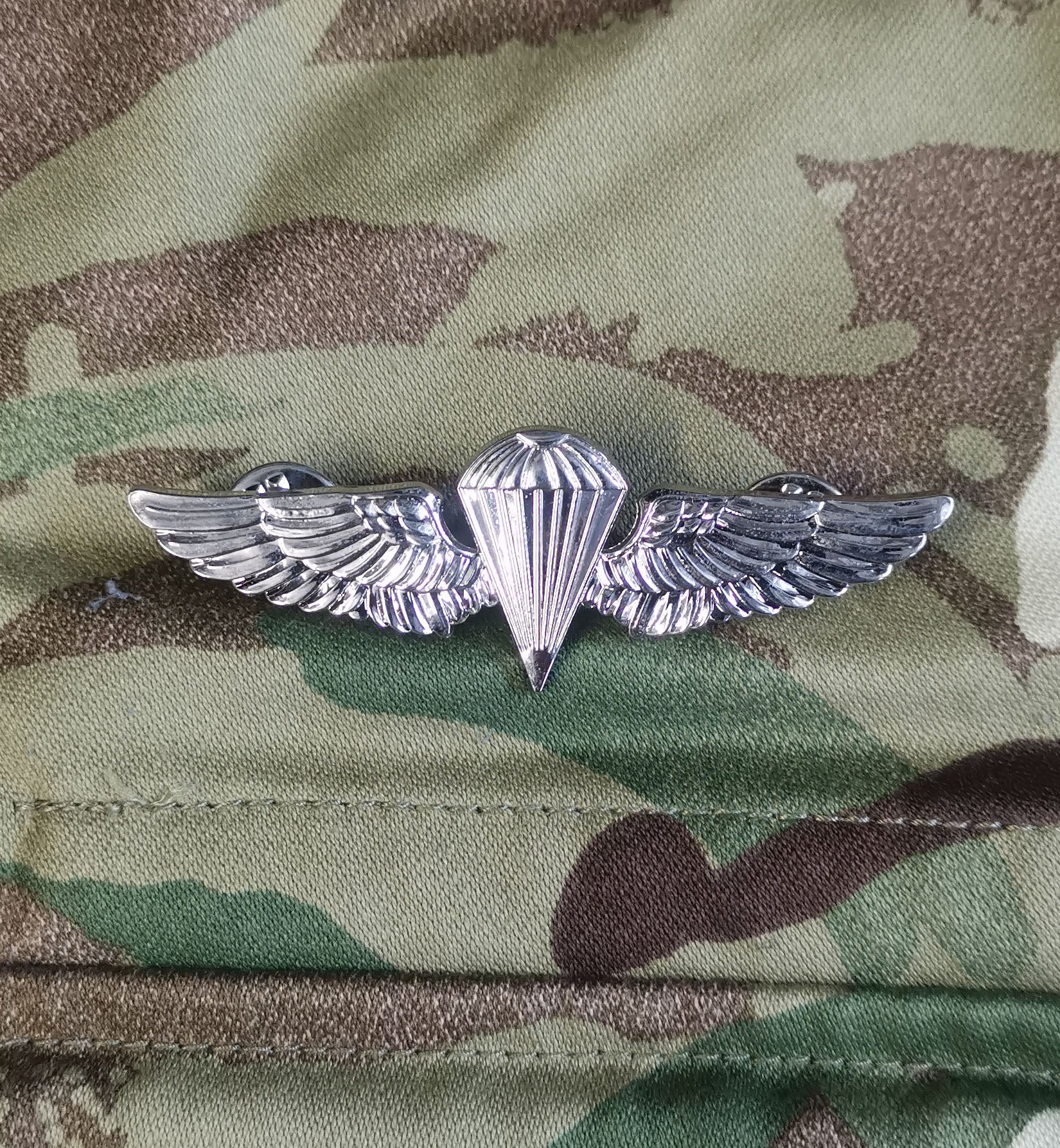 USA USMC Navy 'Silver' American parachutist jump wings para airborne m ...