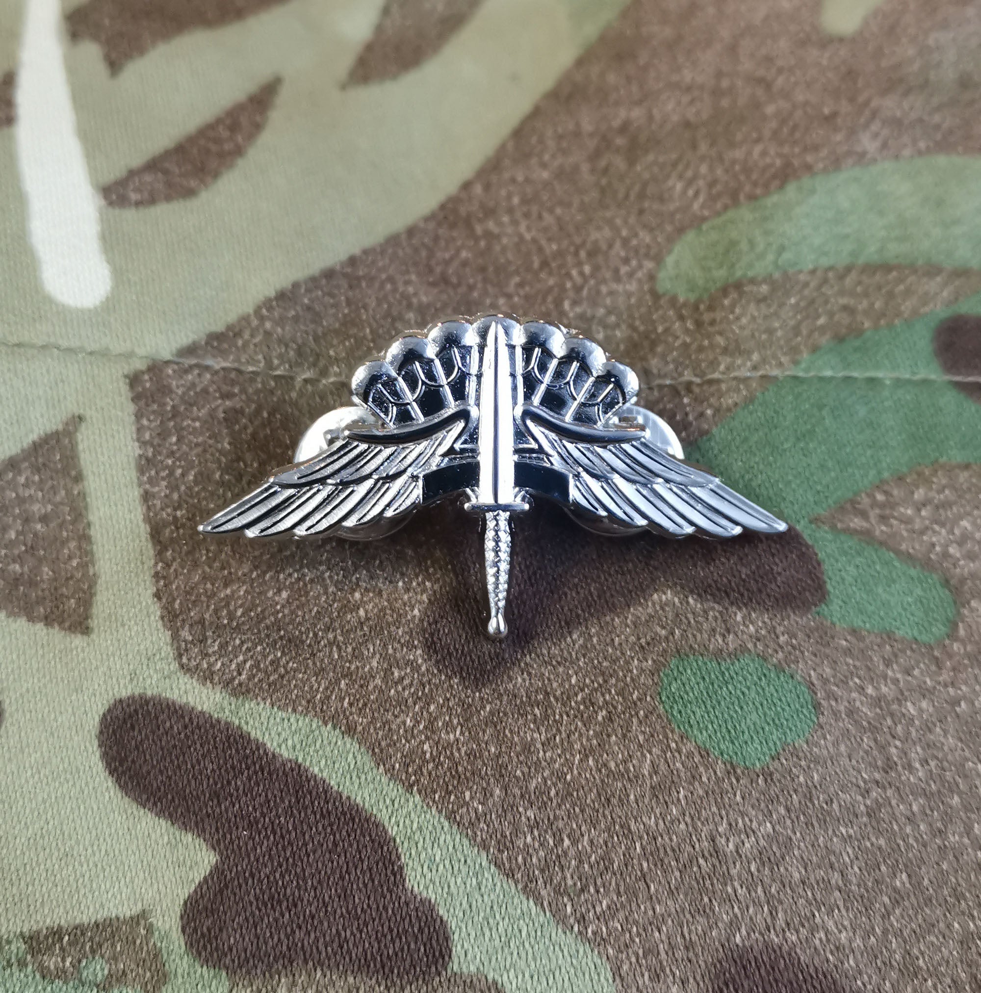 US / USA / American Free Fall Airborne parachutist jump wings metal ba ...