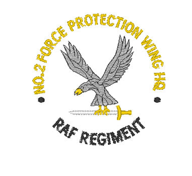 No2 Force Protection Wing RAF Regiment - Embroidered Design - Choose y ...