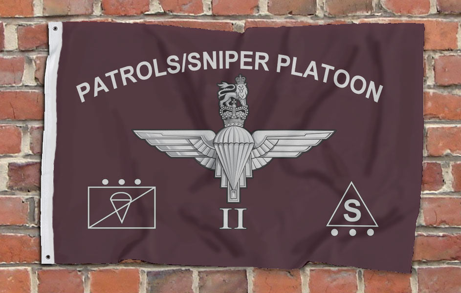 Sniper / Patrols Platoon Parachute Regiment Printed Flag ...