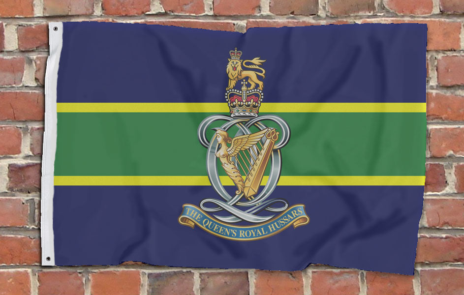 Queens Royal Hussars (QRH) Flag - Fully Printed Flag – hanger39colchester