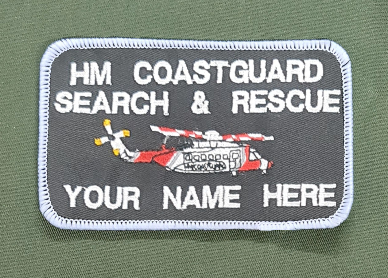 Bespoke Pilot / Crew Team Name Badge - HM Coastguard Search & Rescue ...