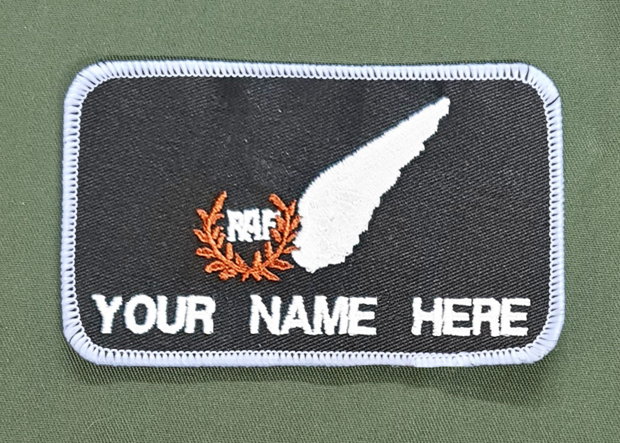 Bespoke Pilot / Crew Team Name Badge RAF Royal Air Force Airborne Spec ...